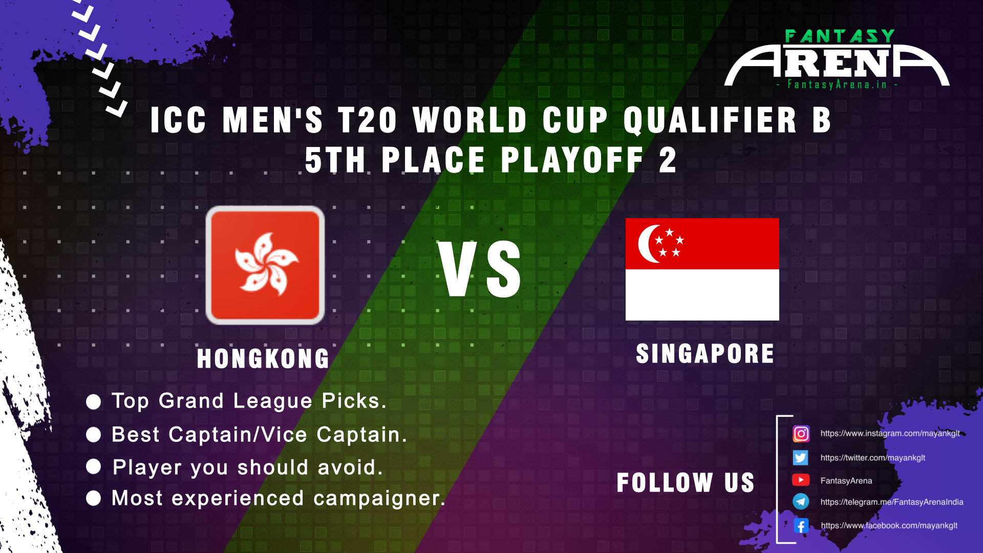 Hong Kong vs Singapore - 5th Place Playoff 2